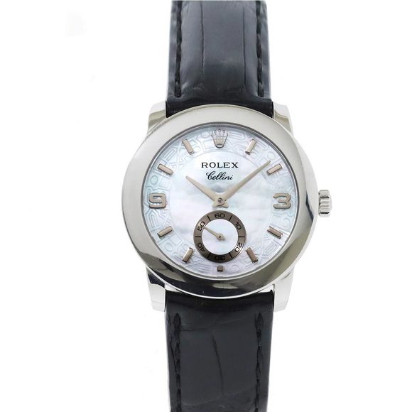 Rolex | Accessories | Rolex Cellini 5246 M Number Mens Watch Pt950 ...